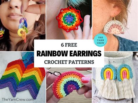 Celebrate Pride Month With 6 Free Crochet Rainbow Earrings Patterns