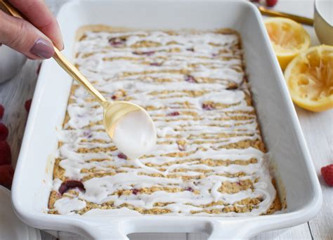 Low Fodmap Lemon Poppyseed Raspberry Baked Oatmeal Gluten Free Dairy