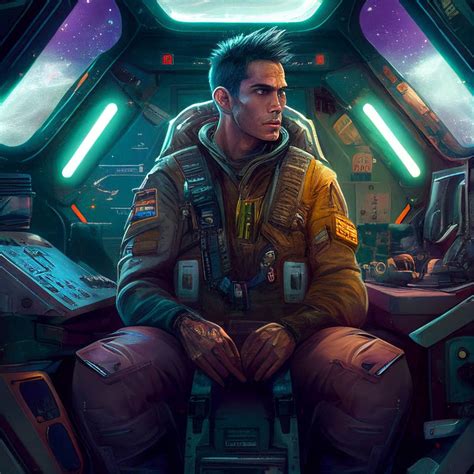 Cfors Scifi Man 30 Years Old Captain Of A Spaceshi By Cfors 2022 On
