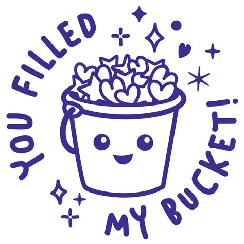 You Filled My Bucket Positivity And Wellbeing Merit Stamp Australian