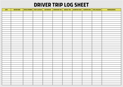 Truck Driver Log Sheet