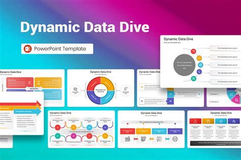 Dynamic Data Dive Powerpoint Template Presentation Template 131611