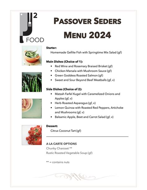 Passover 2024 J2 Food