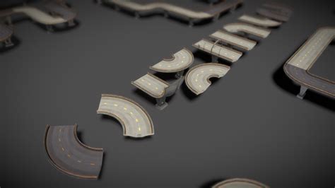 Modular Road Pack 3d 3d Turbosquid 2256803