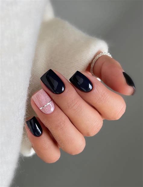 30 Gorgeous Black Nails For A Stylish Manicure In 2025 Short Coffin