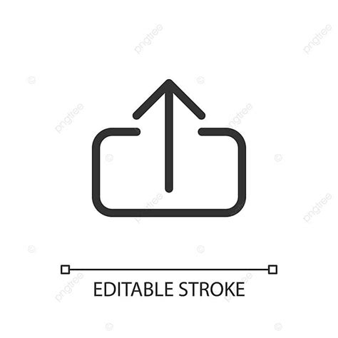 Upload File Pixel Perfect Linear Ui Icon Outline App Instrument Vector Outline App Instrument