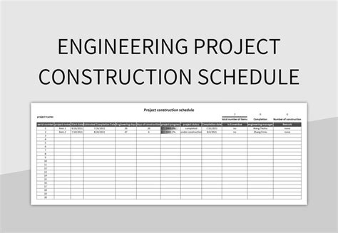 Inquiry Form For Construction Industry Project Engineering