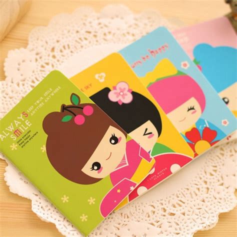 20books Lot Kawaii Cartoon Gilrl Notebook Mini Not Grandado