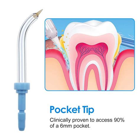 Sj Replacement Tips Compatible Waterpiks Multi Color Dental Periodontal