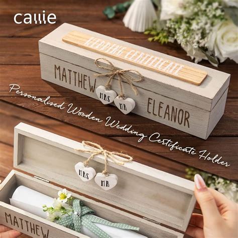 Wedding Certificate Box