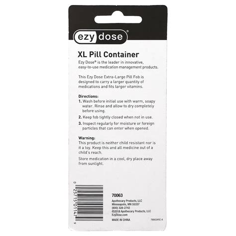 Ezy Dose Pill Container Xl 1 Count