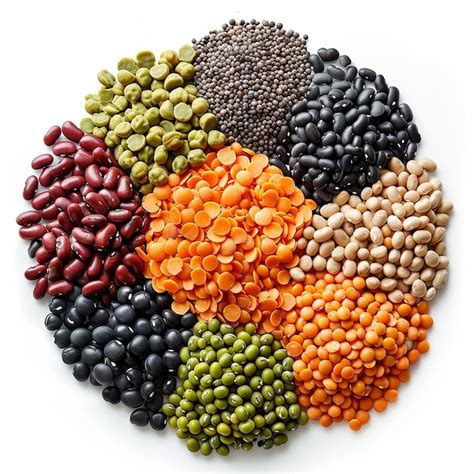 Premium Photo A Circle Of Beans With A Circle Of Seeds On It