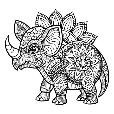 Animal Mandala Design Floral Animal Mandala Design Mandala Design With