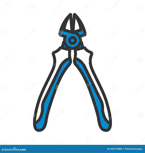 Side Cutters Icon Stock Vector Illustration Of Repair 256774885