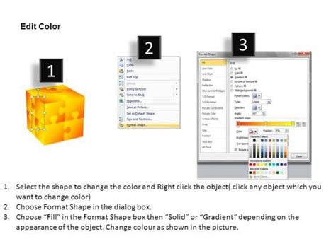 Assembling 3d Cube Puzzle Pieces Powerpoint Slides And Ppt Diagram Template