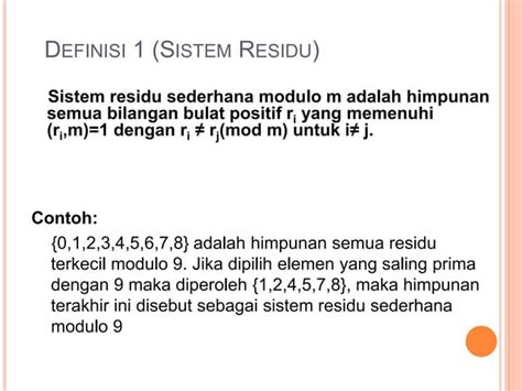 Fungsi Phi Dan Teorema Euler Pptx