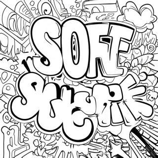 Swear Word Graffiti Coloring Page 8186 6727