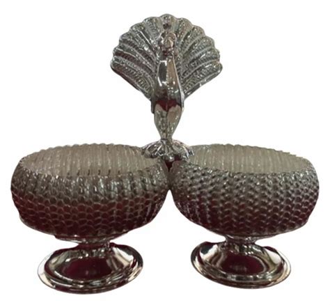 97 16 Cm Silver Peacock Design Bowl At Rs 4300set In Mangalore Id