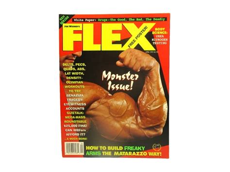April 1993 Joe Weiders Flex Bodybuilding Magazine Arnold Matarazzo