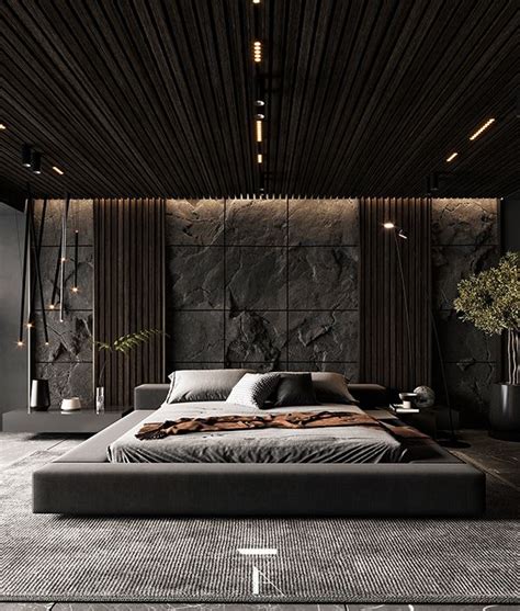 Dark Bedroom On Behance Black Bedroom Design Modern Luxury Bedroom