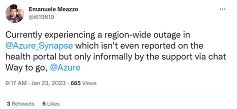 Discover Bi Azure Synapse Analytics Workspace Outage In West Europe