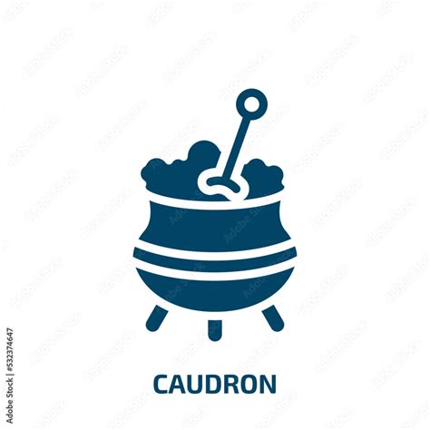 Caudron Icon From Other Collection Filled Caudron Magic Blank Glyph Icons Isolated On White