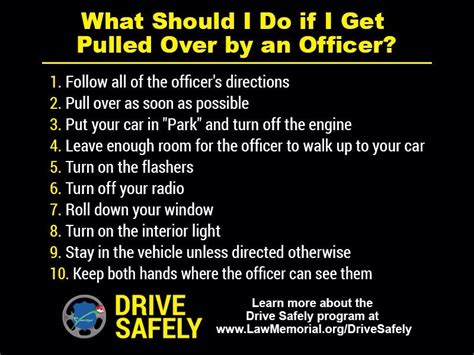 What You Should Do When You Get Pulled Over Health Class Life Skills