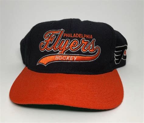 90s Philadelphia Flyers Starter Script Nhl Snapback Hat Rare Vntg