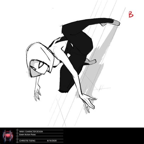 Gwen Stacy Concept Art For Spider Man Across The Spider Verse By