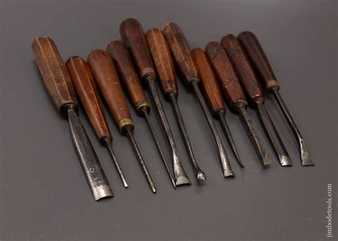 Set Of 11 Addis Carving Chisels Gouges 108085 Jim Bode Tools