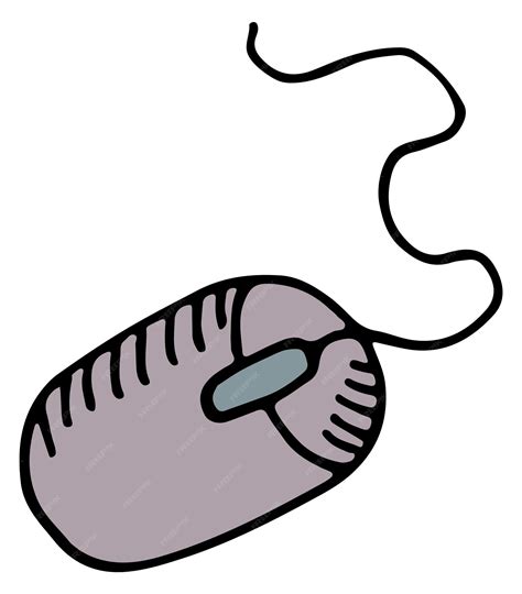 Premium Vector Mouse Doodle Computer Control Device Color Icon