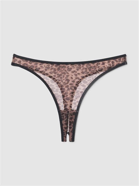 Vivienne Crotchless Mesh Thong Fredericks Of Hollywood