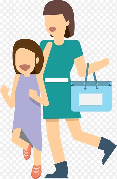 卡通可爱母女png图片素材下载图片编号7639481 Png素材网