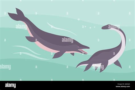 Mosasaurus Versus Plesiosaurus