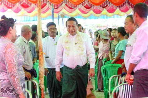 ပြည်ခိုင်ဖြိုးပါတီ ဥက္ကဋ္ဌ ဦးခင်ရီ ဇေယျာသီရိမြို့နယ် သာစည်ကျေးရွာအုပ