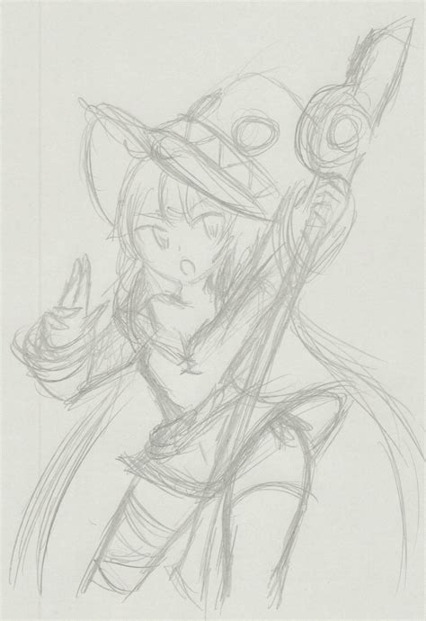 Megumin Explosion Sketch By Xero J On Deviantart
