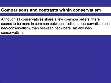 Conservatism Traditional And New Right Ppt