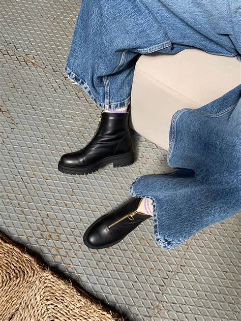 Black Zip Boots Jutelaune