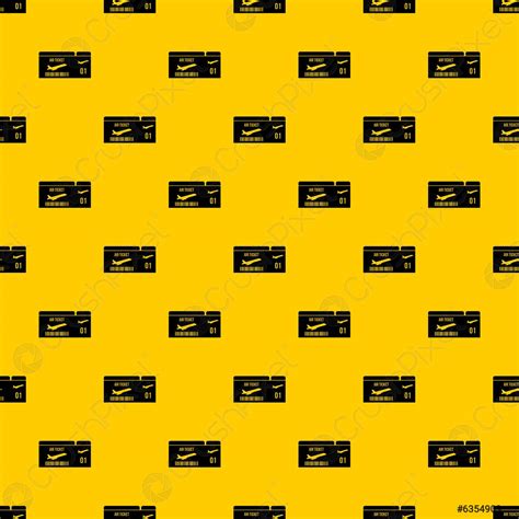 Airline Boarding Pass Pattern Vector Stock Vector 6354909 Crushpixel