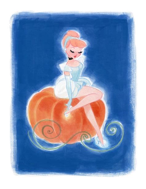 Princess Pinup Cinderella Art Print Etsy