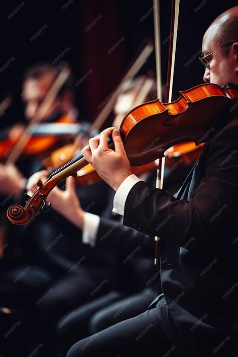 Premium Ai Image Professional Symphonic Orchestra Performing On Stage