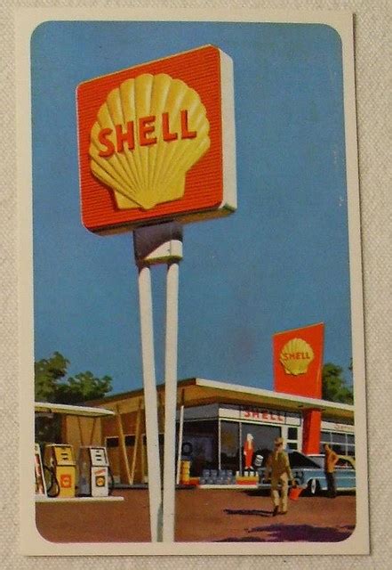 Vintage Shell Gas Station Sign