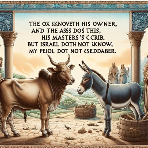 What Does Isaiah 1 3 Mean Bible Art
