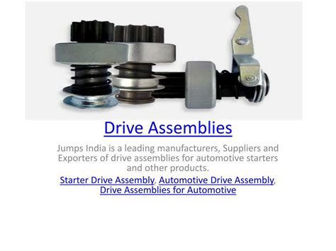 Ppt Drive Assemblies Powerpoint Presentation Free Download Id7428017