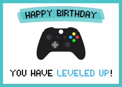 Free Printable Video Game Birthday Cards Mud Paper Scissors