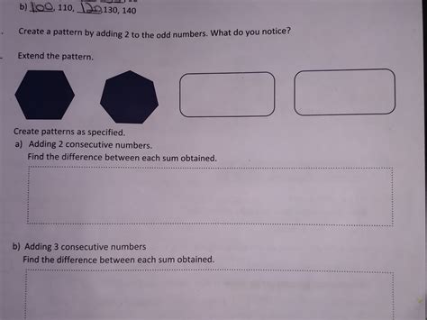 Create A Pattern By Adding 2 To The Odd Studyx