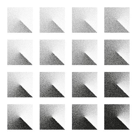 Premium Vector Square Shaped Dotted Objects Stipple Elements