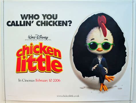 Chicken Little” Teaser Advance Version 2 Original British Quad Po