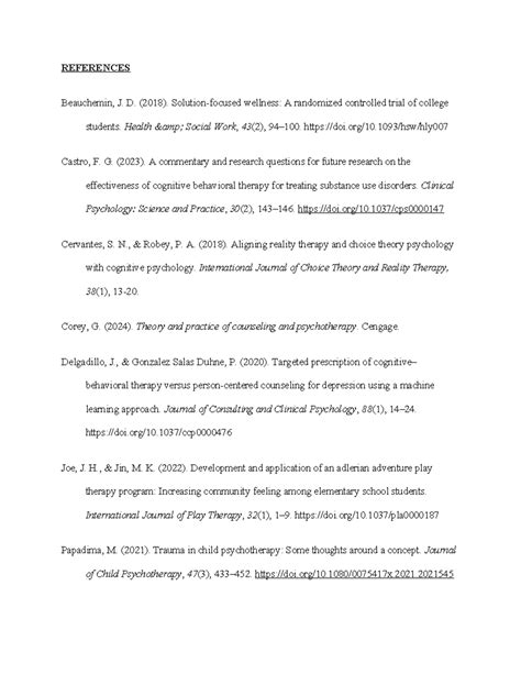 Theories Chart Assignment References Beauchemin J D 2018