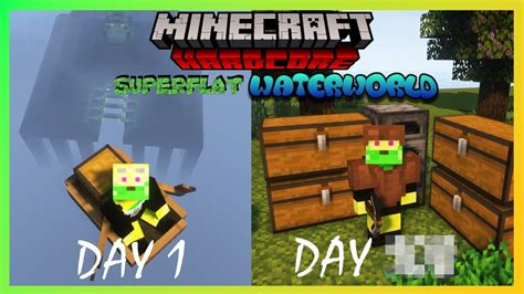 Did I Survive 100 Days In Minecraft Hardcore Waterworld Superflat